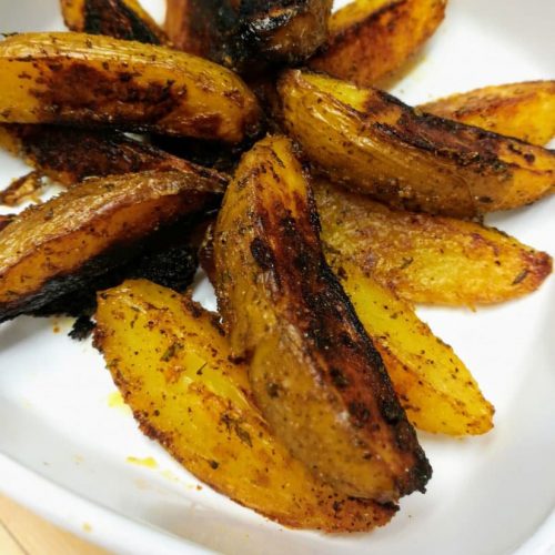 Grilled Rosemary Potato Wedges | Namaste Home Cooking